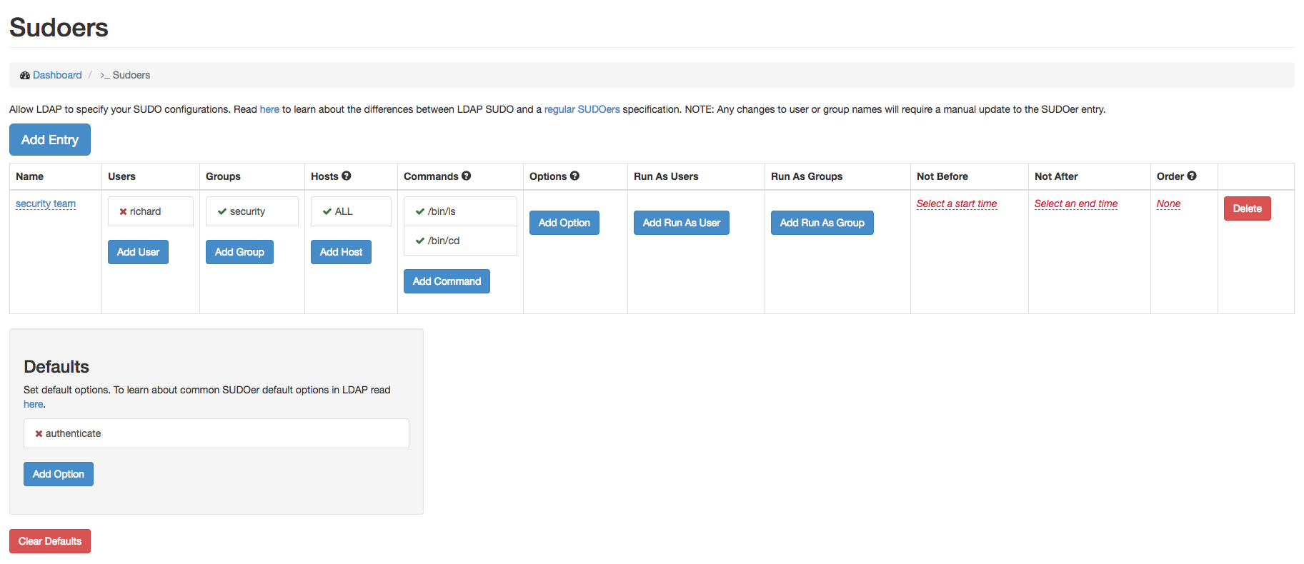 Managing Sudo Access With Ldap Sudoers